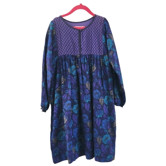 Pink Chicken | Dresses | Pink Chicken Kids Purple Blue Floral Long ...
